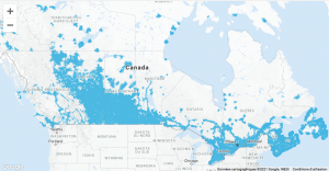 Couverture réseau cellulaire, carte antennes au Québec - Top-Plans